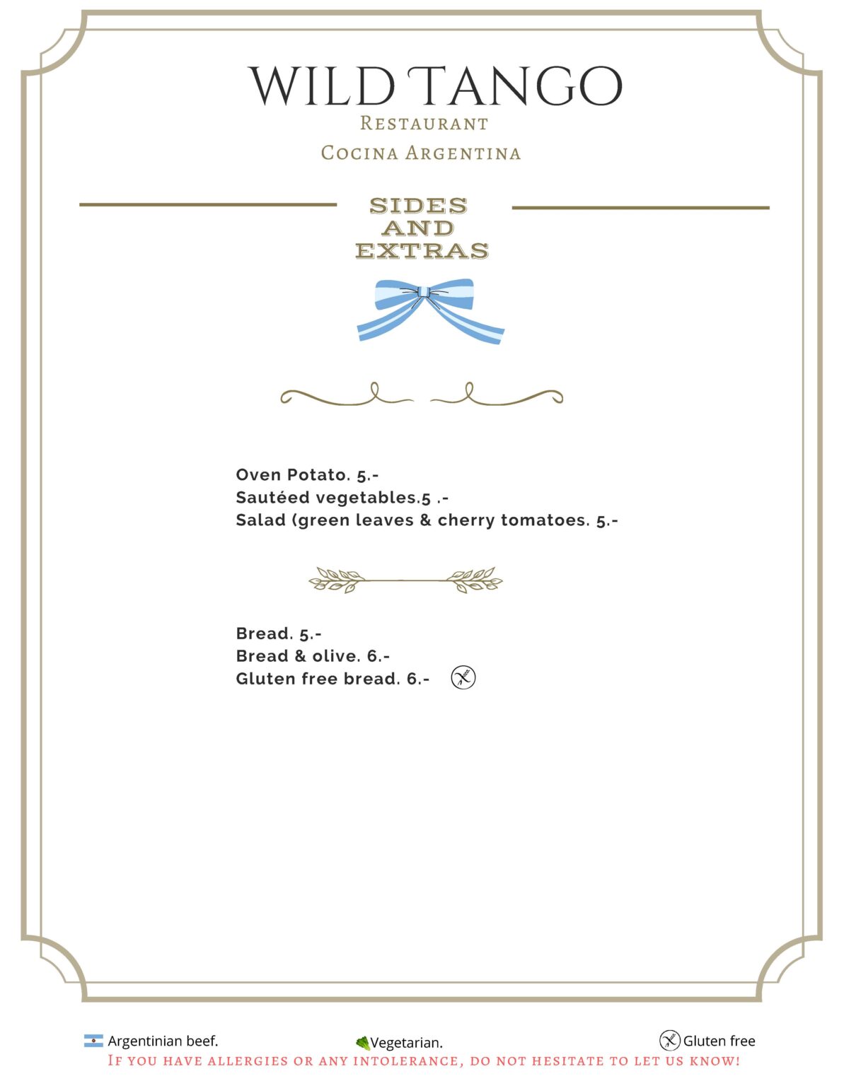 Menu – wildtango.co.uk