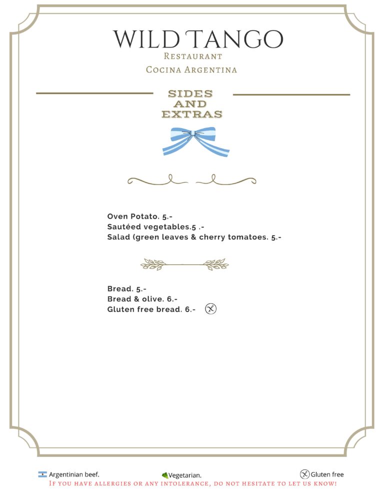 Menu – wildtango.co.uk